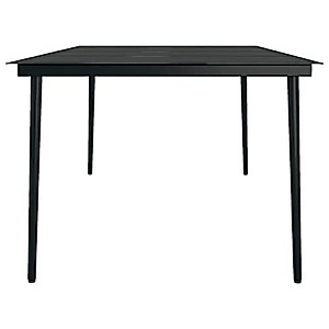 WHOPBXGAD 7 Piece Patio Dining Set Lawn Furniture,Patio Furniture Sets,Patio furnitureSui for patios, Gardens, lawns, Balconies, Poolside,with s Gray