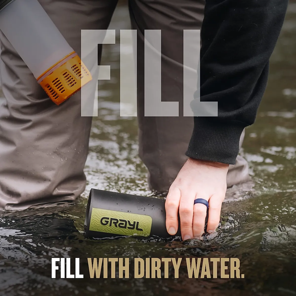 GRAYL GeoPress Replacement Filter & Purifier Cartridge (Hi-Vis Orange)