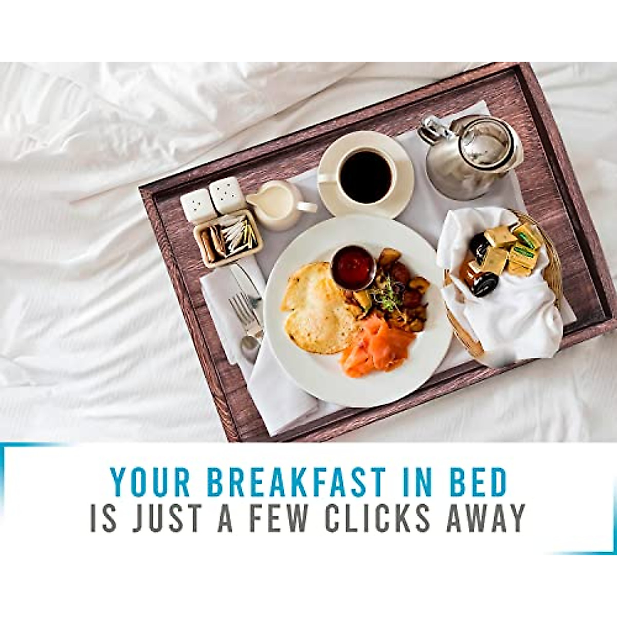 Farmhouse Wood Serving Trays Set of 3 - Stained Wood Brown | Stylish and Functional Platters for Exquisite Food Presentation | Rustic and Durable Kitchen Accessories