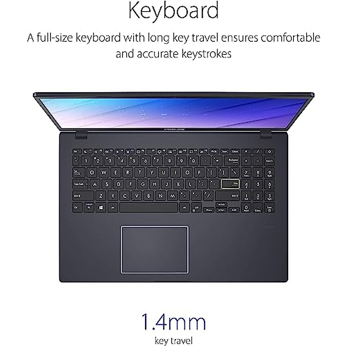 ASUS 2023 Newest Vivobook Laptop, 15.6” FHD Display, Intel Quad-Core Processor, 4GB RAM, 64GB eMMC, Ultra Thin, Wi-Fi, Long Battery Life, Windows 11 Home in S Mode, Star Black