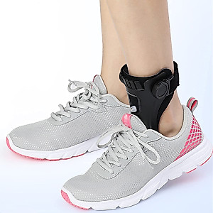GFBHD Foot Drop orthosis Drop Foot Brace Orthosis Ankle Support Drop Orthosis Rehabilitation Use After Ankle Injury and Fracture (Color : Left Foot, Size : L)