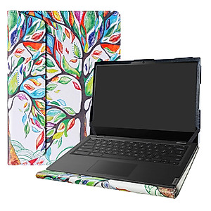Alapmk Protective Case for 14" Lenovo 14W Windows Gen 2/14e Chromebook Gen 2/Chromebook S345-14AST & HP Pavilion 14-ceXXXX & Dell Latitude 3420 & Acer Chromebook 314 C934 C934T CB314-3H,Love Tree