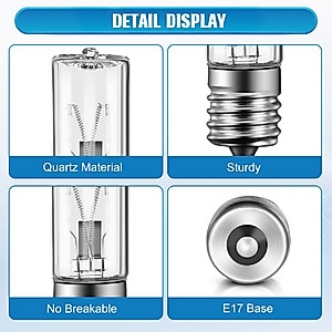 Qualirey 6 Pack LB1000 UVC Replacement Light Bulbs Compatible with GermGuardian GG1100W, GG1000, GG1100B, GG1000CA, LB-1000, GGH200, 661000CA Air Purifier 3W 10V UVC Lamp Bulb