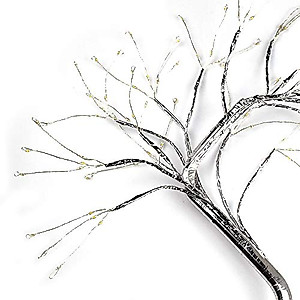 Lake Industries 20" LED Firefly Tree Lights | Bonsai - Bedroom, Desk Top, Table Lamp Decoration | USB/Battery Operated | Touch Switch | DIY Adjustable Branches | Home Party Holiday | Warm Lighting