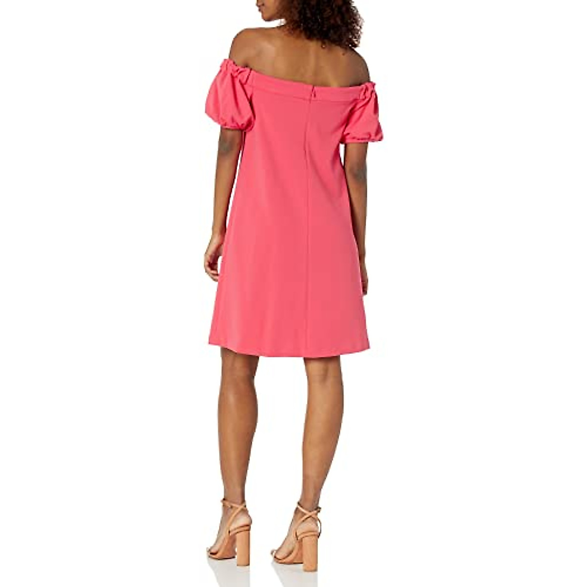 Calvin Klein Women's Bow at Shoulder Dress, Watermelon, 8