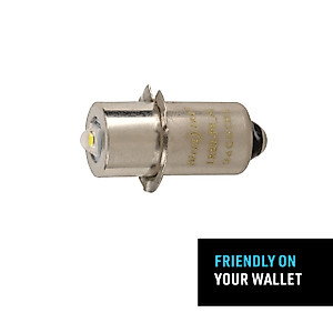 Nite Ize LED Upgrade - LED Bulb Kit for Flashlights - 55 Lumen Flashlight - 100,000 Hour Lifespan - Compatible for Most C or D Cell Flashlights