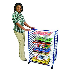 Colorations - MOBRACK Mobile Art Drying Rack for Home or Classroom Use, Keep Artwork Protected While Drying, Space Saving Rack, 36 1/2 Inches High x 26 1/2 Inches Wide x 17 1/2 Inches Deep