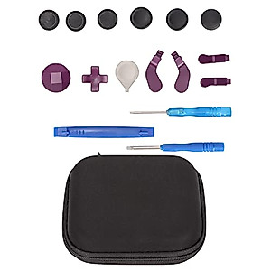 Gaming Accessory Replacement Parts, Stainless Steel Removable 13 in 1 Controller Accessory Kit Slip Resistance for Game Controller