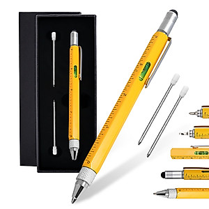 Gifts for Men Multitool Pen,7 in 1 Multi-Functional Stylus Pen,Cool Gadgets,Gifts for Grandpa Husband Dad Boyfriend,Unique Mens Valentines Gifts from Daughter