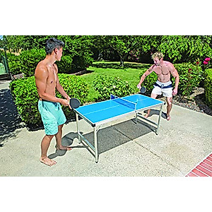 Poolmaster 72724 Outdoor Jr. Table Tennis Game, Blue