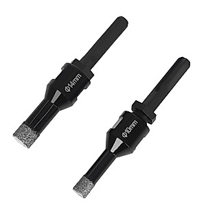 ASNOMY 2PCS Core Drill Bit Adapter 5/8"-11 Thread Male to 3/8" SDS Plus Shank and Triangle Shank, 5/8" 11 Male Drill Bit Adapter for Threaded Diamond Hole Saw