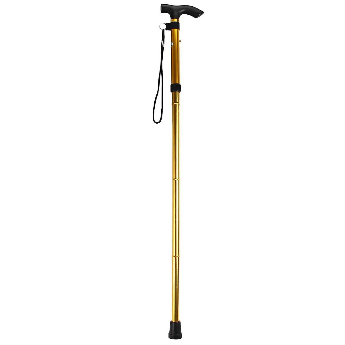 Anytec Foldable Adjustable Height Folding Ergonomic Lightweight Walking Ergonomic Stick Cane Non Slip Rubber Base Unisex (Yellow)
