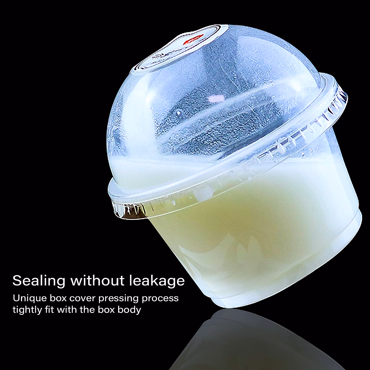 Rocutus Dessert Cups Clear Plastic Cups,50 Pack Dessert Cups Clear Plastic Cups with Dome Lids,Party Cups Fruit Cups Snack Bowls for Iced Cold Drinks Ice Cream Cupcake Parfait (6.8 OZ)