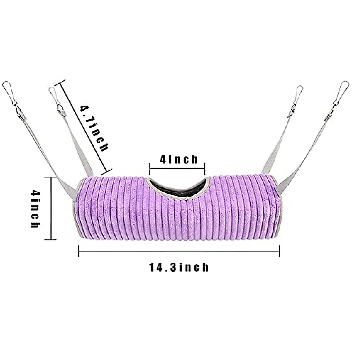 3 Pack Ferret Hanging Tunnel Hammock Warm Swinging Bed for Ferret Guinea Pig Sugar Glider Rats Squirrel Small Animal Hideout Tube Toys Cage Accessories (3 Pack)