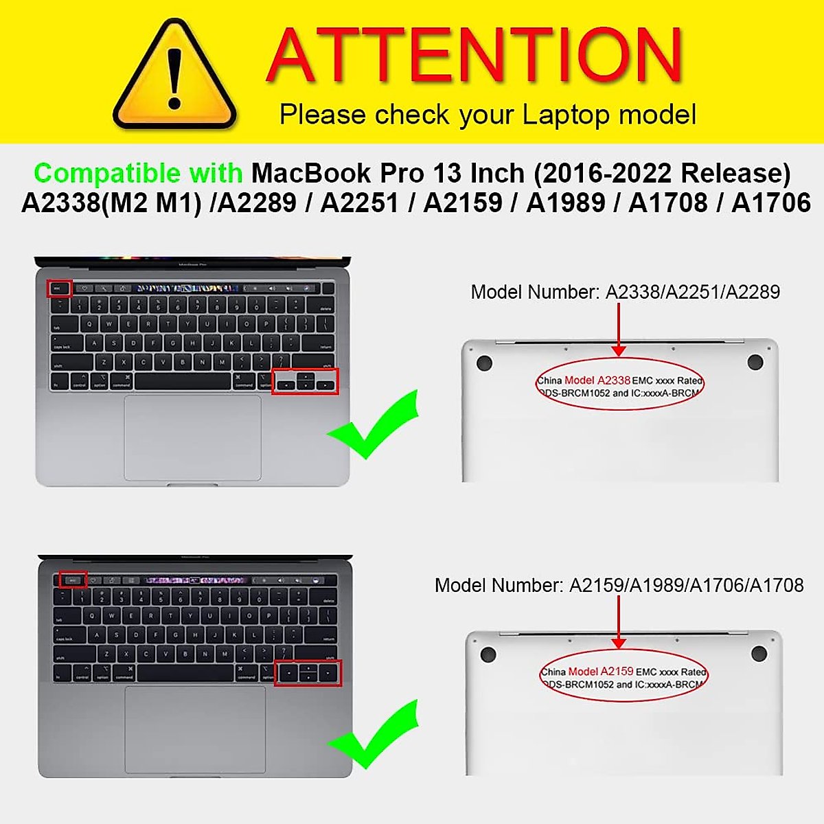 Fintie Case for MacBook Pro 13 Inch A2338(M2 M1) A2251 A2289 A2159 A1989 A1706 A1708 (2016-2021 2022 2023 Release) with/Without Touch Bar- Snap On Hard Shell Case Cover, Frost Gray