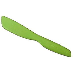 Tupperware Sandwich Spreader Cake Knife Serrated Green