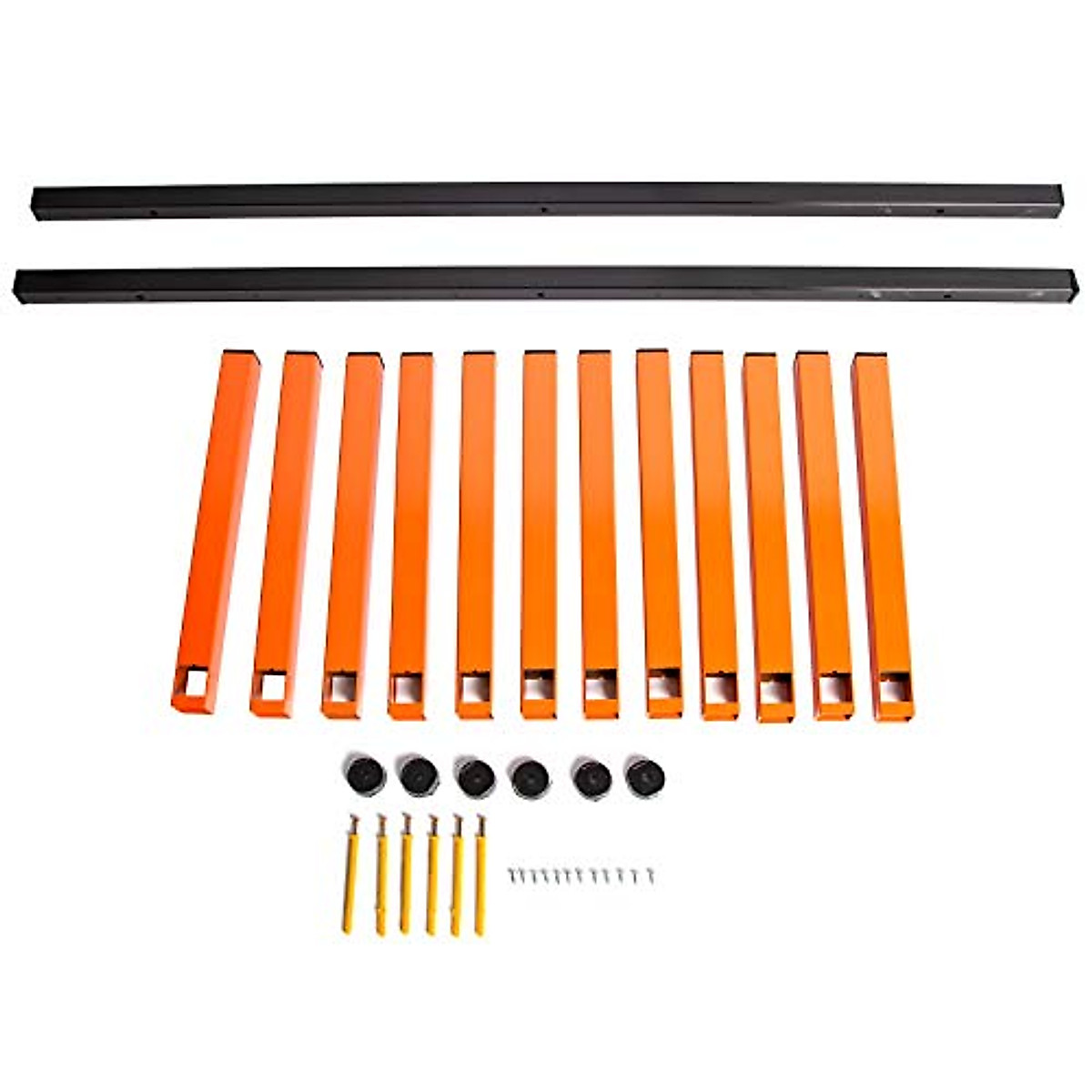 ECOTRIC 6 Levels Shelf Lumber Rack Lumber Storage Rack Lumber Organizer Wood Organizer Steel Wall Mounted Max 600 Lb (1 Pack)