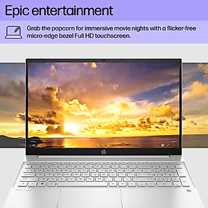 HP 2023 Newest Pavilion Laptop for Business, 15.6" FHD IPS Touchscreen, 13th Gen Intel Core i5-1335U, 64GB RAM, 1TB SSD, Intel Iris Xe Graphic, Backlit KB, WiFi 6, Windows 11