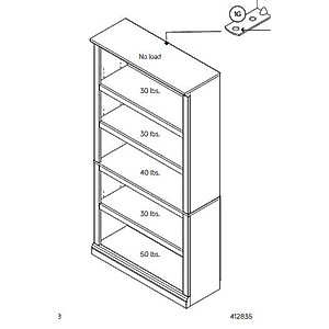 BOWERY HILL 5 Shelf Modern Style Wood Bookcase in Select Cherry