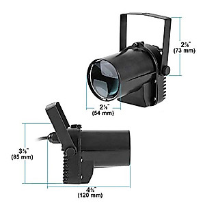 White LED Beam Pinspot Light DJ Mirror Ball Lighting for KTV Bar Club Party Disco