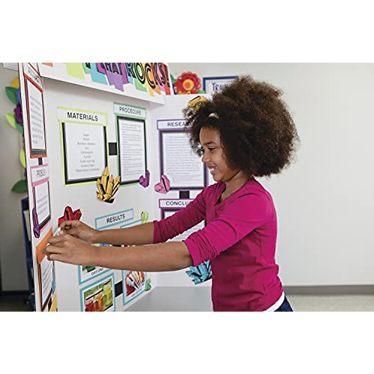 Pacon Presentation Board Project Kit with Project Papers