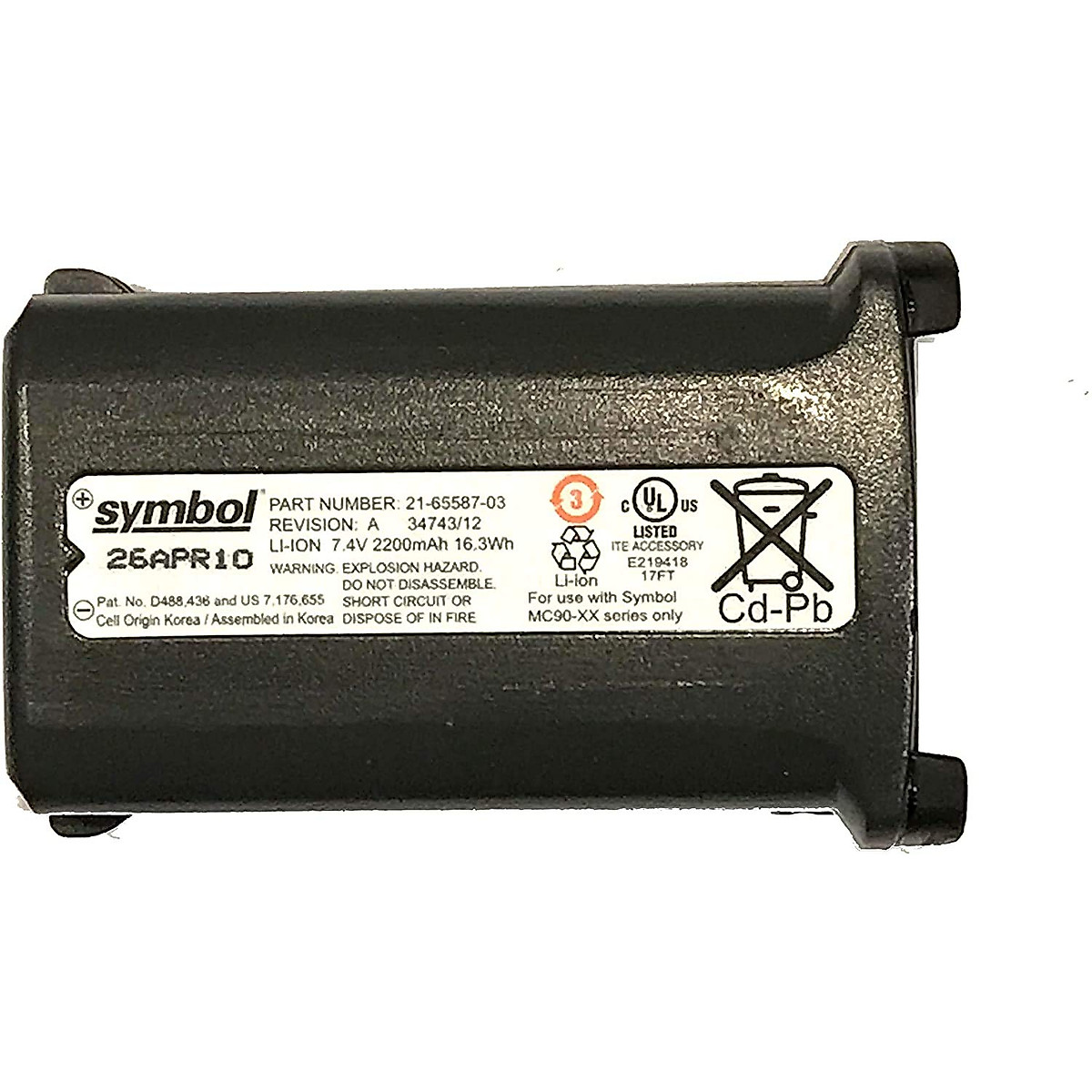 UpBright 7.4v 2600mAh Scanner Battery Compatible with Symbol Motorola MC9000 MC9010 MC9050 MC9060 MC9090 MC9190 MC92N0 MC9200 21-61261-01 21-65587-01 21-65587-02-03 82-111734-01 BRTY-MC90SAB00-01