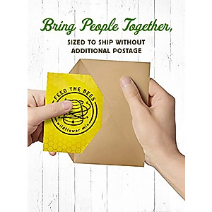 American Meadows Wildflower Seed Packets "Feed The Bees'' Party Favors (Pack of 20) - Pollinator Wildflower Seed Mix to Attract Hummingbirds, Bees, and Butterflies, Party Favor for Any Occasion