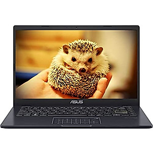 Asus 2022 14'' HD Laptop, Intel Celeron N4020 Processor, 4GB RAM, 64GB eMMC Flash Memory, Graphics 500, Webcam, Stereo Speakers, Black, Windows 11S, 32GB Snowbell USB Card