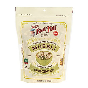 Bob's Red Mill Gluten Free Tropical Muesli, 14-ounce (Pack of 4)