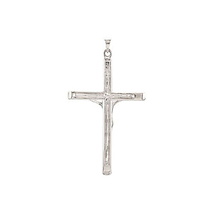 DIAMOND JEWELRY NY Sterling Silver Crucifix Pendant