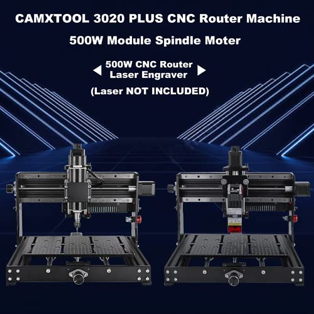 500W CNC Machine for Metal, 3020 CNC Router Machine for Stainless Steel Acrylic PCB PVC Wood Carving Milling Engraving, Linear Guideway Structure Engraver with Working Area 11.8 x 7.9 x 2.9"