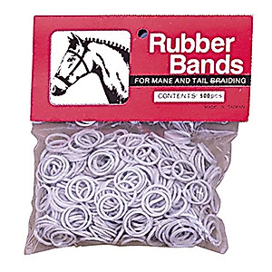 Weaver Leather Rubber Bands White, 65-2241