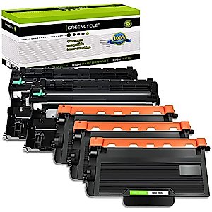 greencycle 5 Pack TN850 Toner & DR820 Drum Unit Set Compatible for Brother DCP-L5500DN L5600DN L5650DN HL-L6200DW L6200DWT L5200DWT L5200DW L5100DN L5000D MFC-L5850DW L5900DW Printer(3 Toner, 2 Drum)