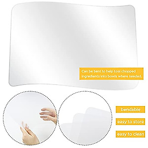 Tecmisse 30 PCS Plastic Placemat Heat Resistant Washable Table Mats, Clear Placemats for Table, Dining, Kitchen, Crafting and Shelf Liner, 17 x 11 Inch