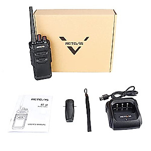Retevis RT48 Walkie Talkie Waterproof,Walkie Talkies for Adults,Long Range,Rugged,Portable FRS Two-Way Radios for Commercial Construction (10 Pack)