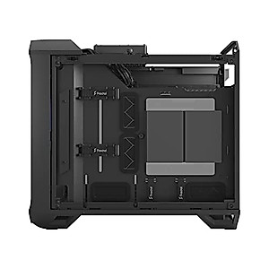 Fractal Design Torrent Nano RGB Black - Light Tint Tempered Glass Side Panels - Open Grille for Maximum air Intake - 180mm RGB PWM Fan Included - Type C - mITX Airflow Mini Tower PC Gaming Case