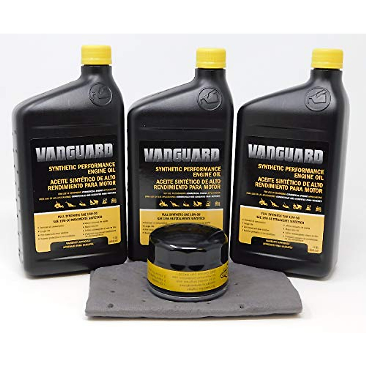 Briggs & Stratton 15W-50 (3 Quarts) Full Synthetic Vanguard Engine Oil Change Kit