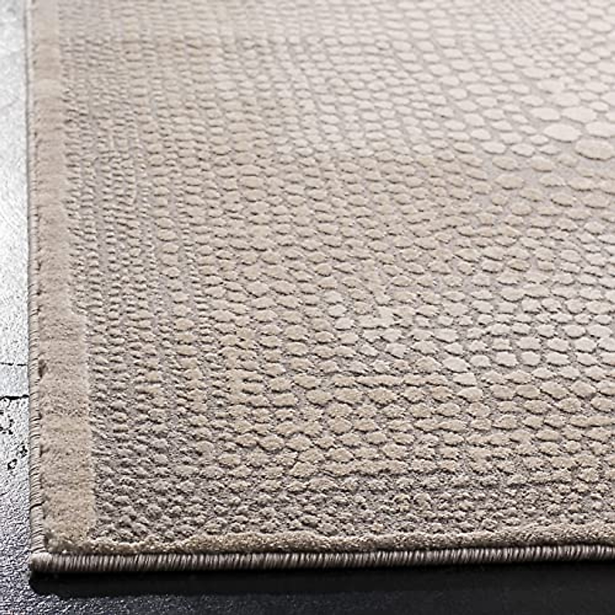 Safavieh Meadow Collection 2'7" x 4' IvoryGrey MDW333A Modern Abstract Non-Shedding Entryway Living Room Foyer Bedroom Kitchen Accent Rug