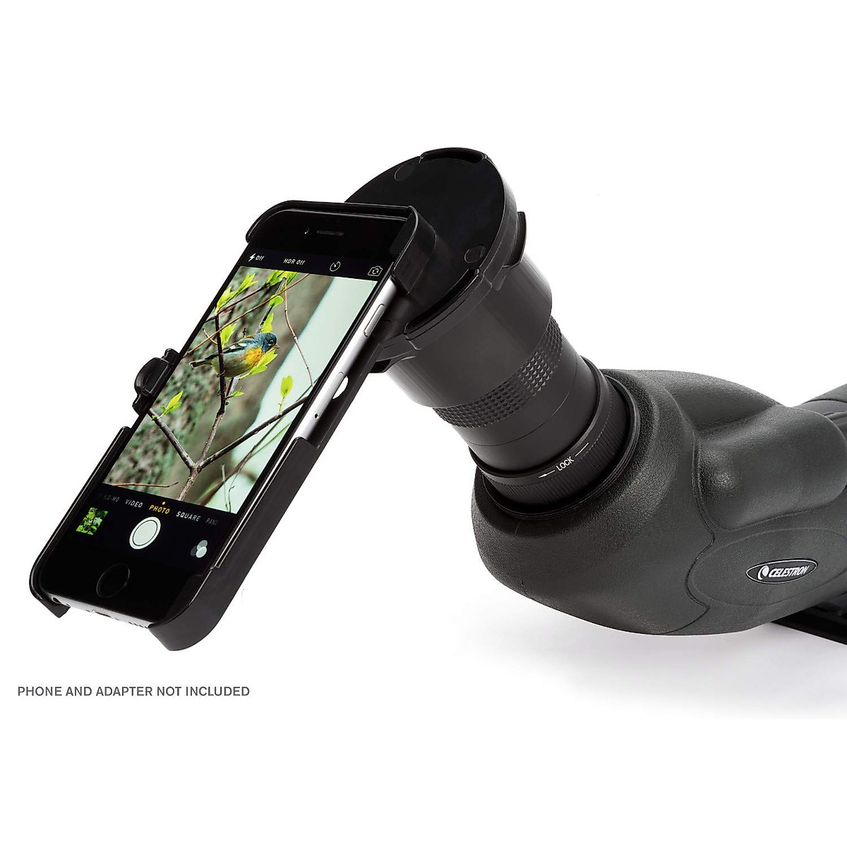 Celestron – TrailSeeker 80mm Angled Spotting Scope – Fully Multi-Coated XLT Optics – 20-60x Zoom Eyepiece – Waterproof & Fogproof – Rubber Armored