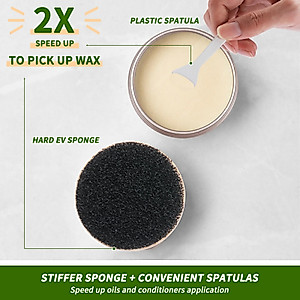 2 pcs Mineral Oil Applicators for Wood Cutting Board, Wood Butcher Block Conditioner Applicator,Food Safe Wax Applicator for Cutting Board, Reusable Wood Oil Wax Applicator/Pad/Sponge/Rag