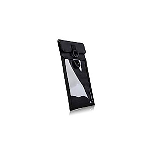 SLNT Lock Out Tag Out Locking Cell Phone Faraday Sleeve with Silent Pocket - Waterproof Nylon, Loto Signal Blocking Device Shielding for Most Phones, Keyfobs - Privacy & Anti-Hacking (Black, Medium)