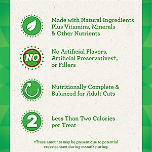 FELINE GREENIES SMARTBITES HEALTHY INDOOR Natural Treats for Cats, Chicken Flavor, 16 oz. Tub