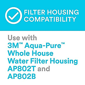 Aqua-Pure AP800 Series Whole House Replacement Water Filter Drop-in Cartridge AP817-2, Large Capacity, For use with AP802 Systems