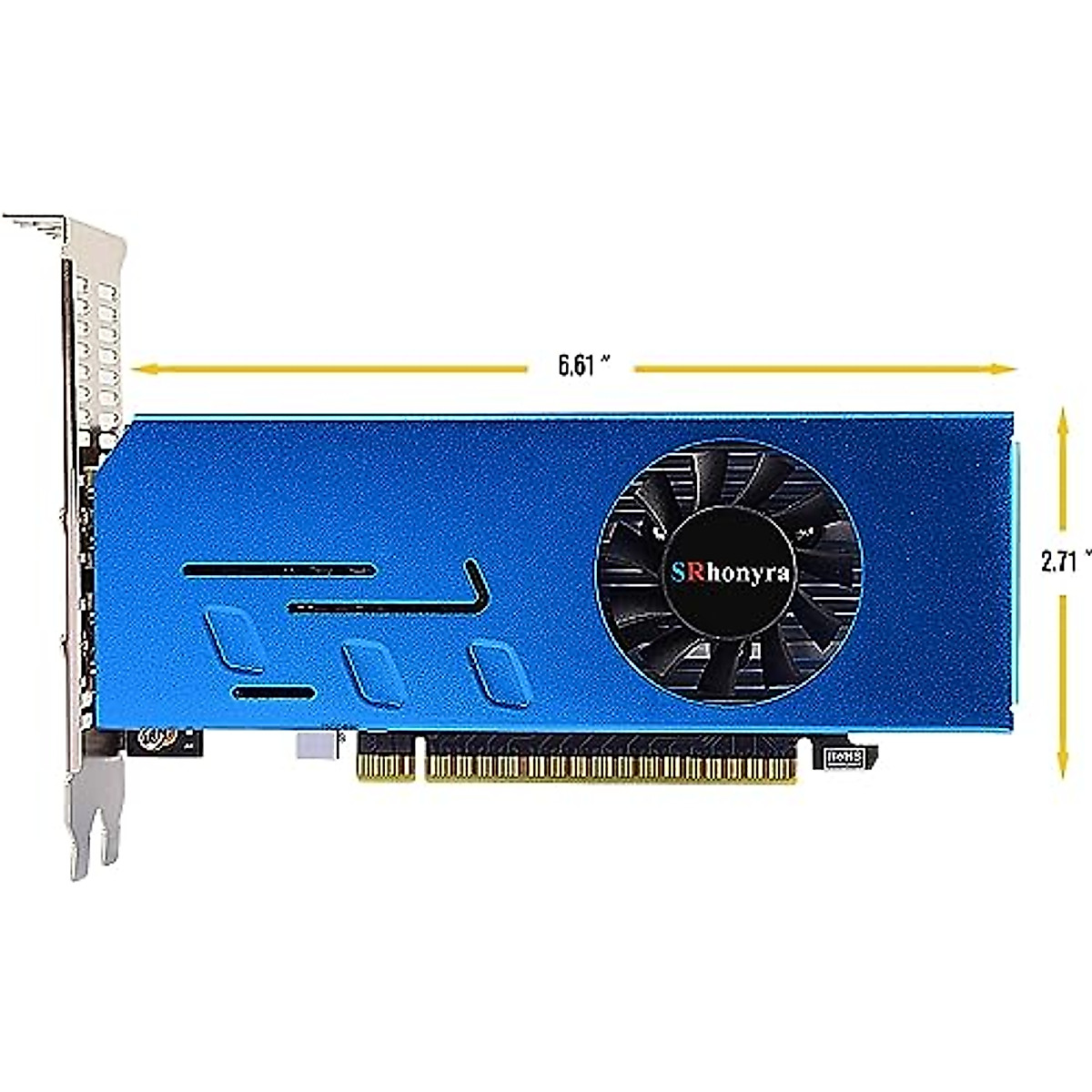 SRhonyra 4 Monitor Video Card GTX 750Ti Multi-Display 4GB GDDR5 Graphics Card Supports 4HDMI Outputs 128-bit