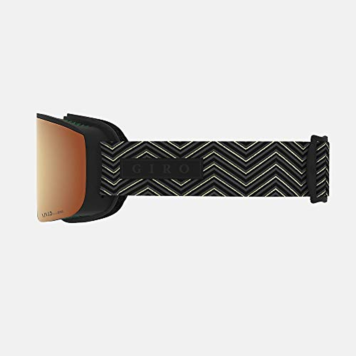 Giro Ella Ski Goggles - Snowboard Goggles for Women- Black Zag Strap with Vivid Copper/Vivid Infrared Lenses