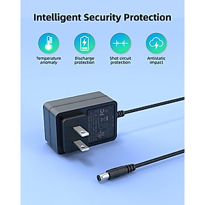 9V AC Adapter Compatible with Brother P-Touch, UL Listed Charger for PT-D200 PT-D200G PT-D202 PT-D215e PTH110 PT-1880 PT-1890 PT-1280 PT-1290 PT-1830 AD-24 AD-24ES AD-60 Label Maker Power Supply