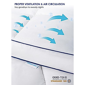 QUEEN ROSE Mattress Topper Full, Extra Thick Mattress Pad Topper, Pillow Top Soft Mattress Bed Topper Cover with 8-21” Deep Pocket, Overfilled Down Alternative, Plush for Back Pain Relief, White