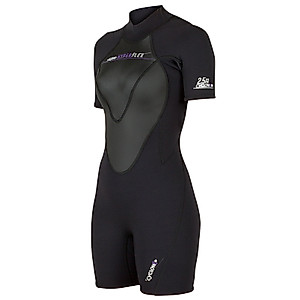 Hyperflex Wetsuits Women's Cyclone2 2.5mm Spring Suit, Black, 8 - Surfing, Windsurfing & Kiteboarding