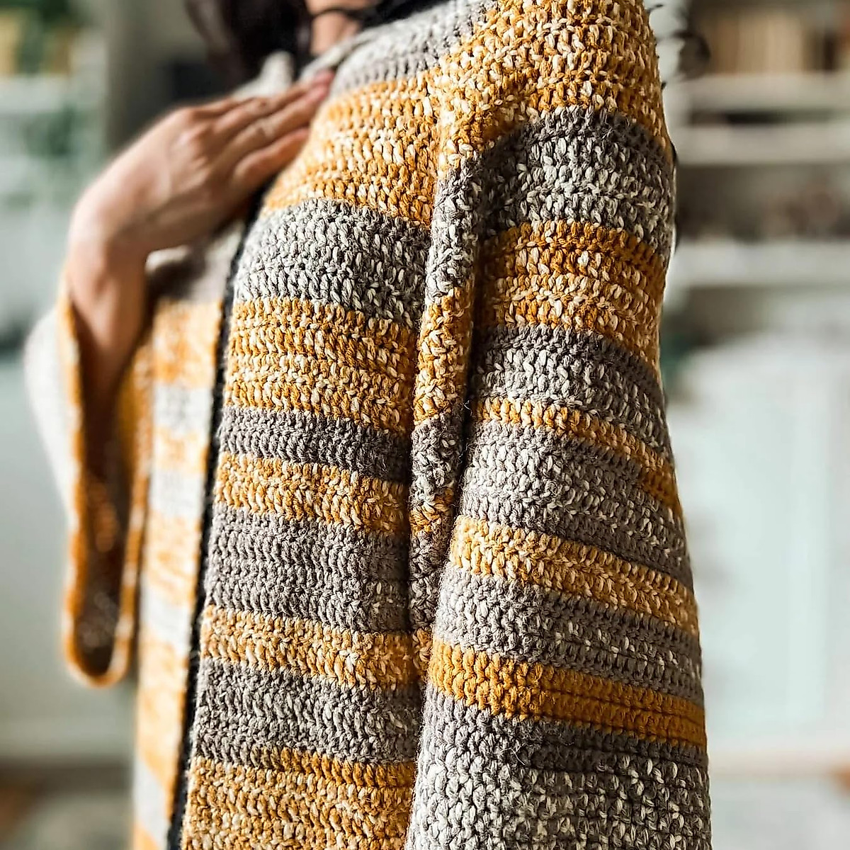 Lion Brand Yarn Wool Ease Fair Isle Yarn, 1 Pack, Charcoal/Medium Grey