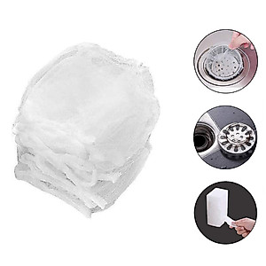 Kitchen Sink Strainer Mesh Bag- 200 PCS Disposable Sink Net Strainer Filter Bags for Sink Drain for Collecting Kitchen Food Waste Leftover Garbage